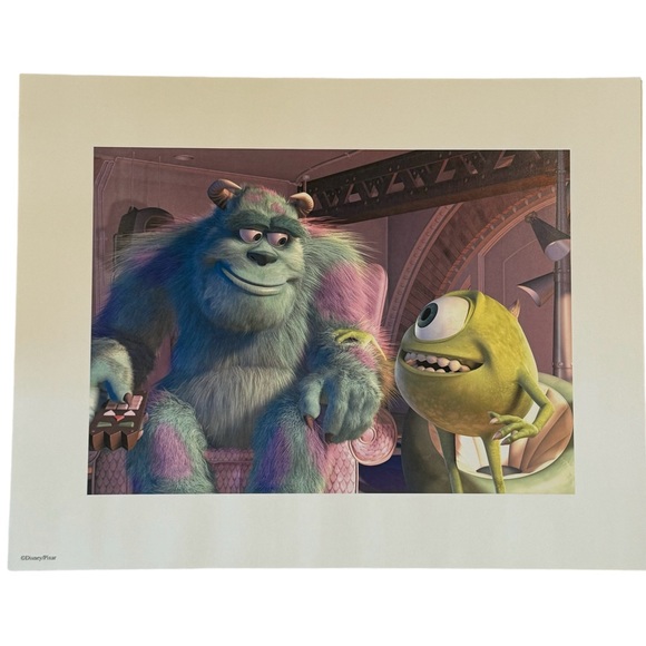 Disney | Art | Disneys Pixar Monsters Inc Exclusive Lithograph ...